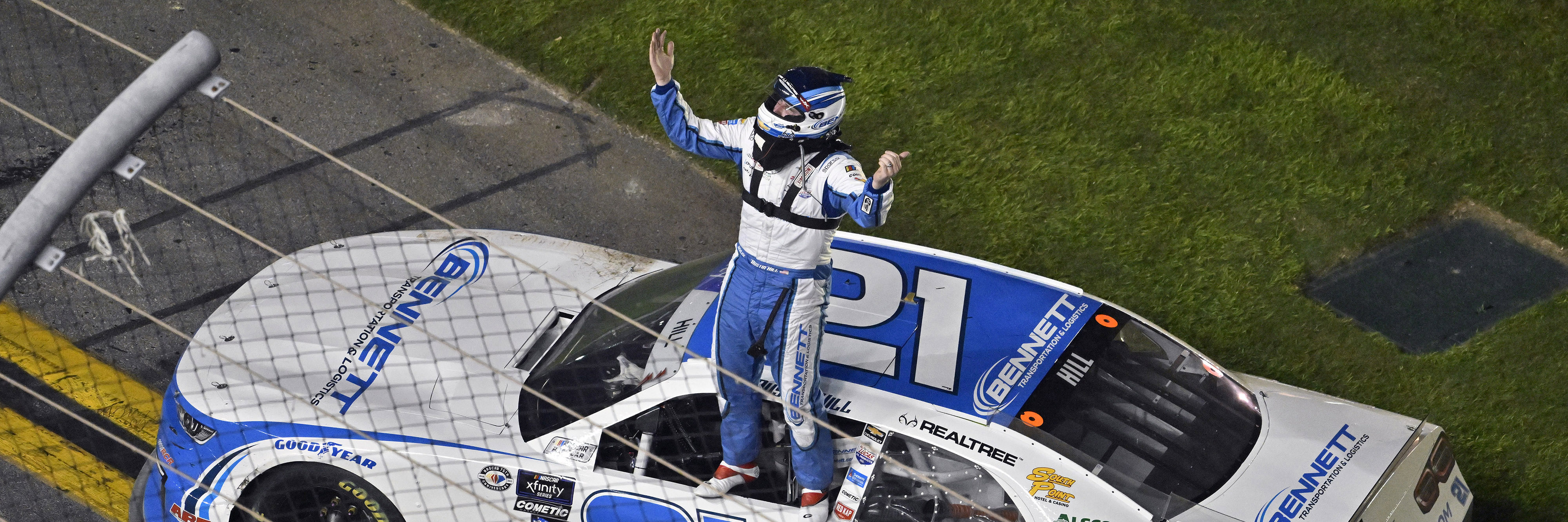 Hill wins NASCAR Xfinity opener in overtime photo finish at Daytona ...