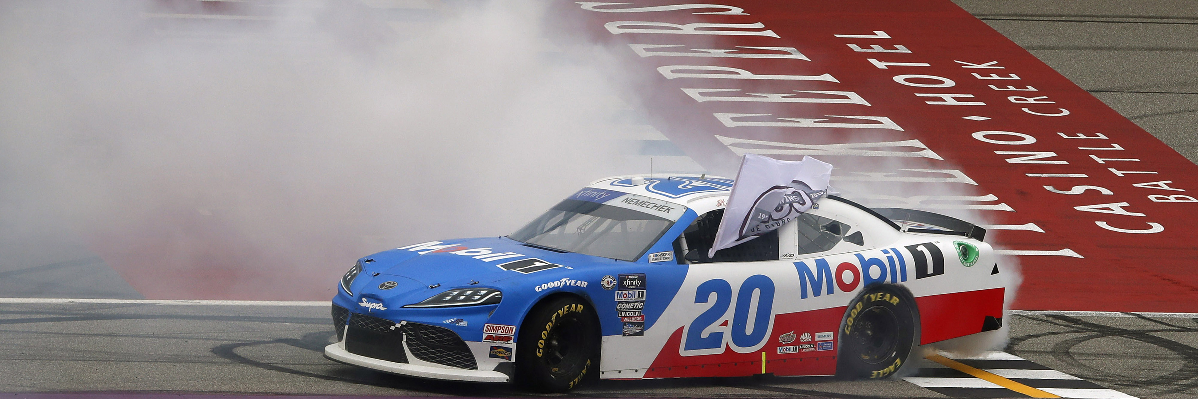 John Hunter Nemechek scores milestone win for Joe Gibbs Racing – News ...
