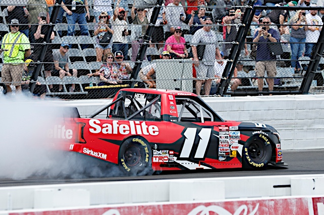 Corey Heim dominates rain-delayed NASCAR Truck race at North Wilkesboro ...