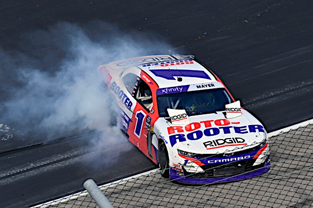 Sam Mayer holds off Riley Herbst for overtime NASCAR Xfinity Series win ...